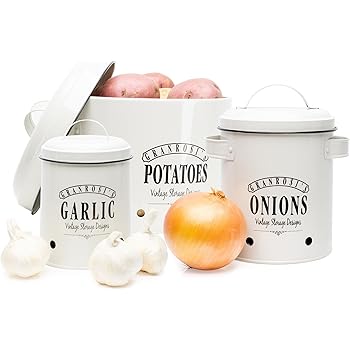 GranRosi food storage container set, potato, onion and garlic pot in ...