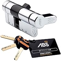 Avocet ABS Quantum DC3AB3535PCQT Thumb Turn Euro Cylinder 35 (INT) X 35 ...