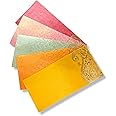 Envelope house pack of 100 Multicolour premium Meatllic envelopes ...