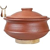 Buy Craftsman Clay Handi/Pot with Lid & Handle for Cooking and serving ...