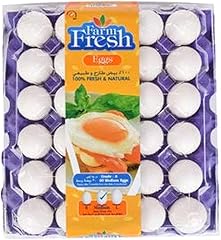 FARM FRESH White Eggs (Medium,30 Pieces)