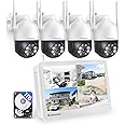 Jennov 5MP PTZ Wireless CCTV Camera System With 10" Monitor, 10CH 5MP ...