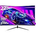 Gawfolk Monitor Gaming 180hz 27 Pulgadas Curvo, Monitor PC 165Hz Full ...