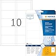 HERMA Name Badge Insert Refills, 10 Pieces Labels per A4 Sheet, 25 ...