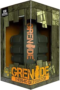 Grenade Thermo Detonator Weight Management Supplement, Tub of 100 ...