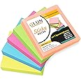 GLUN® Multicolour Sticky Notes 400 Sheets Strong Adhesive, Self-Stick ...