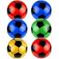 (Pack of 6) PVC Plastic football for Kids, Indoor Outdoor Play Beach ...