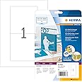 HERMA CD Slim Case Inserts, 1 Piece Labels per A4 Sheet, 25 Sheets, 121 ...