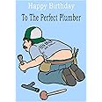 Plumber birthday card, Perfect Plumber birthday card, Size 8 x 5.5 ...