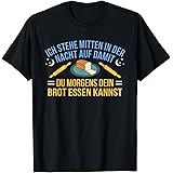 Bäcker Brot Lustiger Spruch Teigwaren Teig Backen Konditor T-Shirt ...
