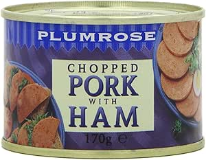 Plumrose Chopped Ham and Pork 170 g (Pack of 12) : Amazon.co.uk: Grocery