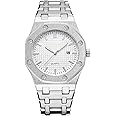 BARAMON Men's Watches, Royalty Stainless Steel Quartz Movement Date ...