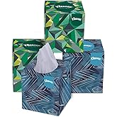 Kleenex® 2 ply Facial Tissue Cube Box, 60 Packs, 100 Pulls/Pack (Total 6,000 Sheets) (01295 ...