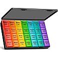 XL Pill Boxes 7 Day 4 Times a Day, Weekly Pill Box Organiser Large ...