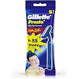 Gillette Presto Manual Shaving Razor(Pack of 5) : Amazon.in: Health ...