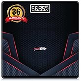 Hoffen Thick Tempered Glass Digital Electronic LCD Personal Body Weight ...