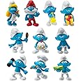 The Smurfs 40TH Anniversary Classic Figure 10 Pack - Features 2-Inch ...