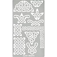 Aleks Melnyk No.37.2 Metal Journal Stencil, Pyrography Celtic Patterns ...