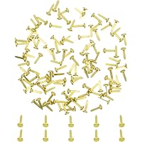 200 Pcs Split Pins, Metal Paper Fasteners Mini Brads, 8mm x 16mm Round ...