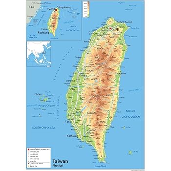 Pakistan Physical Map - Paper Laminated (A1 Size 59.4 x 84.1 cm ...