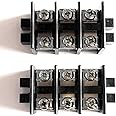 Litost® Control Panel 3 Way 40A 500V AC Bakelite Connector Strip Terminal Blocks High Temp ...