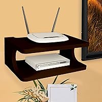Dime Store Set top Box Stand | WiFi Router Holder Wooden Wall Shelves ...