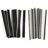 Glarks 112Pcs 2.54mm Male and Female Pin Header Connector Assortment ...