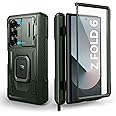 Dexnor for Samsung Galaxy Z Fold 6（2024） Case with Ring Stand & S Pen ...