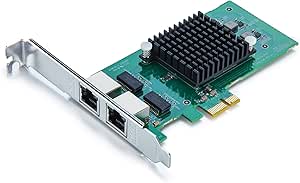 10Gtek® Dual Port netzwerkkarte NIC E1G42ET - Intel 82576 Chip, 2X RJ45 Ports, 10/100/1000Mbps ...