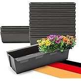 BigDean 24er Set Paletten Blumenkästen - Einsatz - mit Hängesystem zum Einhängen - 37cm ...