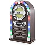 BasicXL Retro Jukebox with AM/FM Radio and CD-Player: Amazon.co.uk ...