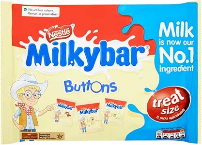 Nestle Milkybar White Chocolate Mini Buttons, 12 Bags, 189 g: Amazon.co ...
