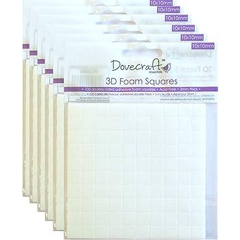 3D Double Sided Sticky Adhesive Foam Squares Sheet Card Making ...