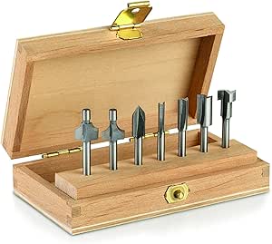 Dremel 660 Router Bit Set, 7 Multipurpose Router Bits for Rotary Tools ...