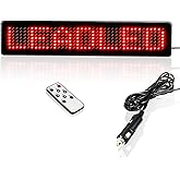 Leadleds Scrolling USB 5V LED Sign, Bluetooth App Control Programmable ...