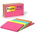 Post-it Notes Neon Colors 655-5PK 3 x 5 in (76 x 127 mm), 5pads/pack ...