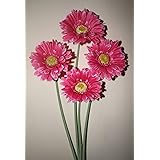 FiveSeasonStuff 7 Stems of Artificial Real Touch Gerbera Flowers ...