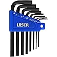 Laser 0267 Imperial Hex Key Set 8pc, Black,chrome : Amazon.co.uk: DIY ...