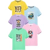 Buy JUGULAR Baby Boys Regular Fit T-Shirt Multicolour (Pack Of 5 ...