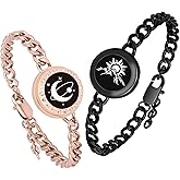 EAOYAO Long Distance Touch Bracelets,Vibration & Light up Couples ...