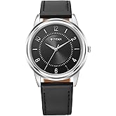 Titan Karishma Zing Quartz Analog Blue Dial Leather Strap Watch for Men ...