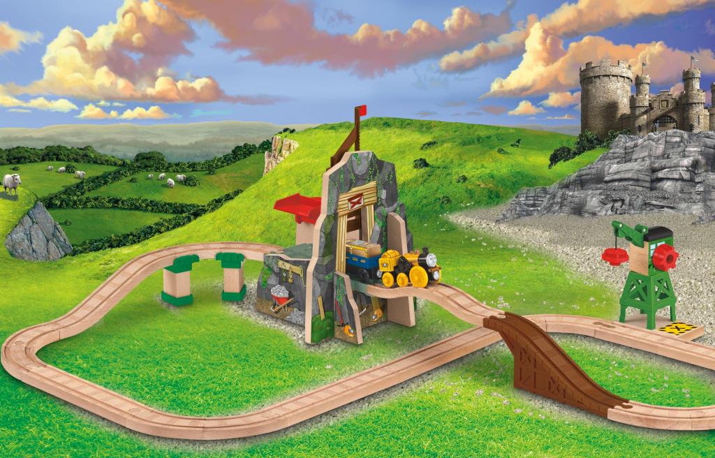 Fisher-Price Thomas Wooden Railway - Treasure at the Mine Playset ...