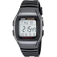 Casio Men's W96H-1BV Classic Sport Digital Black Watch, Black, One Size ...