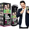 Buy VIP HAIR COLOUR SHAMPOO 180ml Black for Men & Women | Alternate to ...