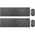 Wireless keyboard and Mouse Set,Rii RK200 Standard Full Size Wireless ...