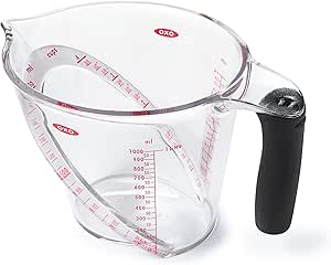 OXO Good Grips abgewinkelter Messbecher groß, 1 l – spülmaschinenfest : Amazon.de: Küche ...