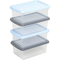 Wham® Box 4-Piece Storage Boxes Set Polypropylene 27.5 x 18 x 23 cm ...