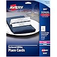 Avery Small Place Cards, Laser & Inkjet Printers, 150 Printable Cards ...