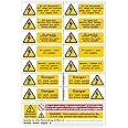 iSigns Warning Signs (Solar Panel Inverter PV Array Set) Set of 5 ...