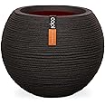 Capi Europe - Planter ball Rib NL - 43x41 - Black - Opening Ø35 - Pot ...